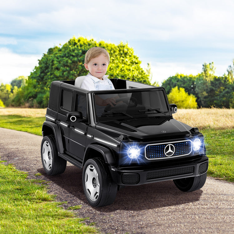 12V Kid's Licensed Mercedes-Benz EQG Electric Ride On Toy Car with LED ...