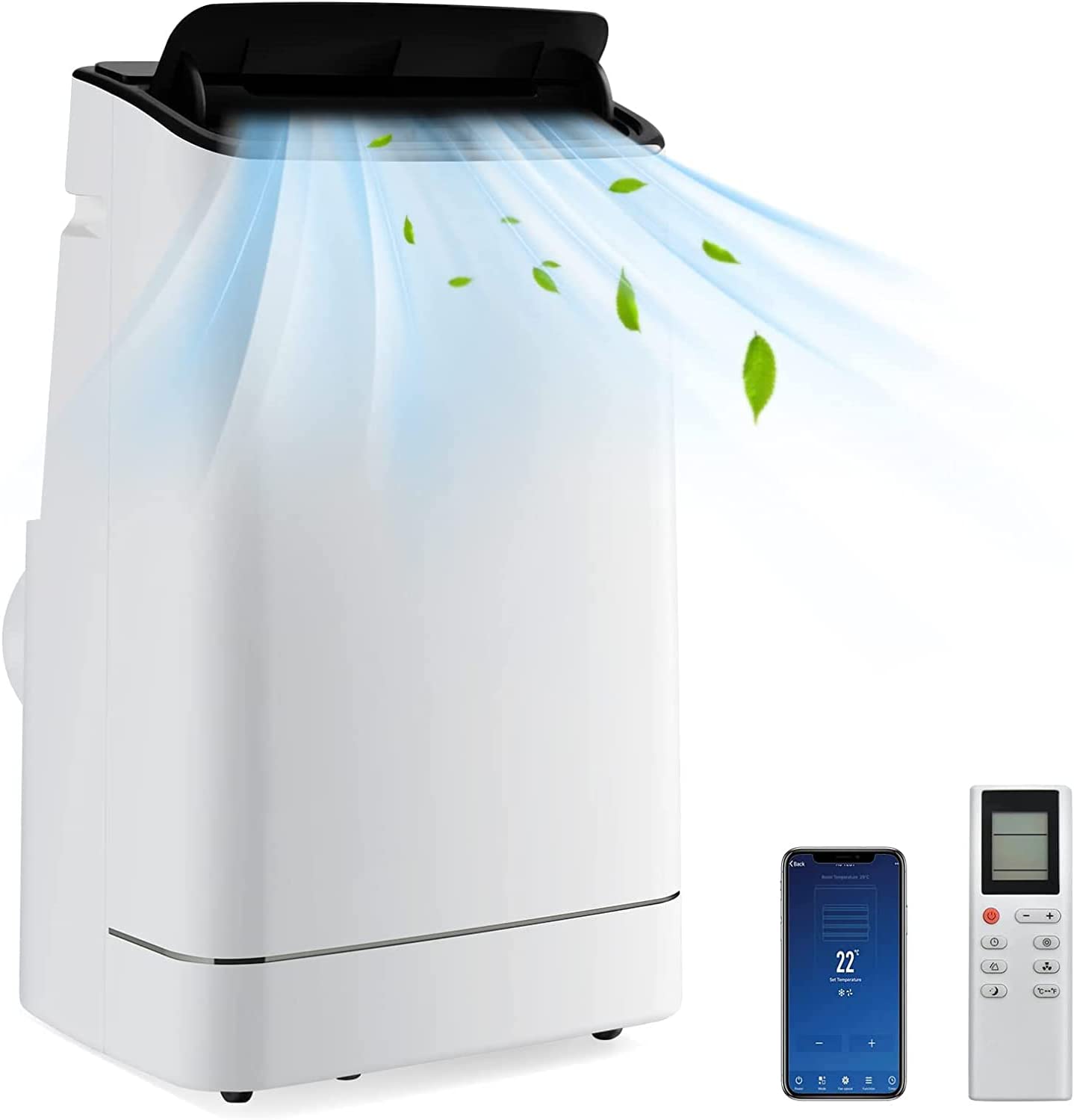 15000 BTU Portable Air Conditioner 4-in-1 AC Unit with 24H Timer and A ...