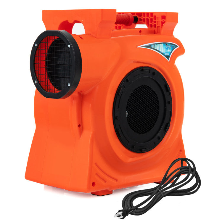 2200W 3HP Portable Commercial Air Blower UL-listed Bounce House Blower ...