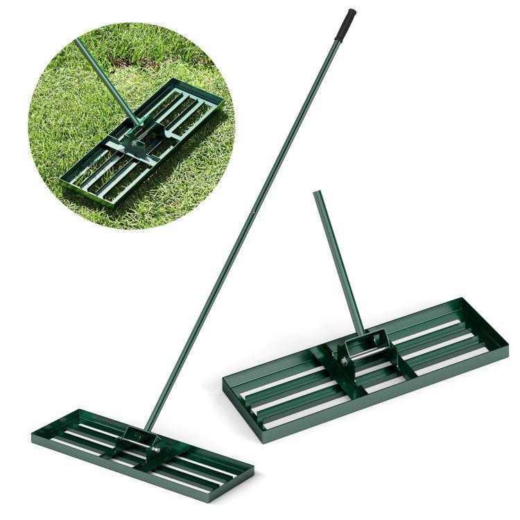 30 x 10 Inch Lawn Leveling Rake with Ergonomic Handle – Chairliving