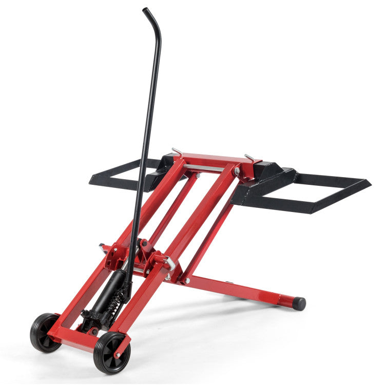 500LBS Hydraulic Lawnmower Lift Zero Turn Mower Lift with Adjustable T ...
