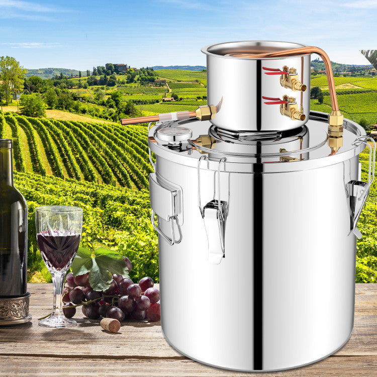 5 Gal/10 Gal 40 L Water Alcohol Distiller Stainless Steel Home Juicer ...