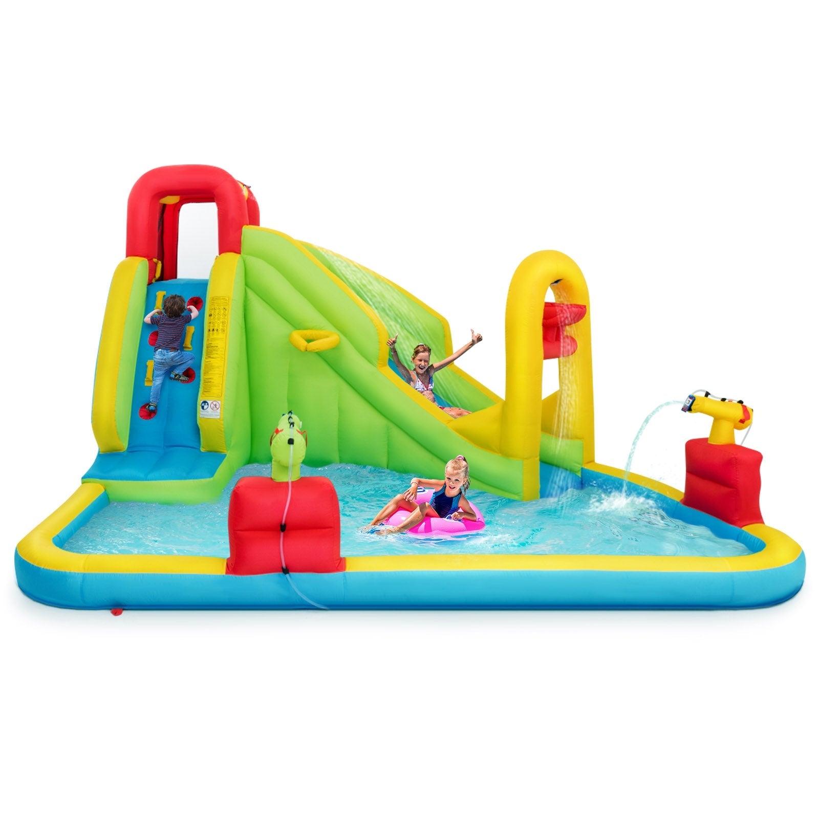 Inflatable Splash Jump Slide Water Bounce without Blower – Chairliving