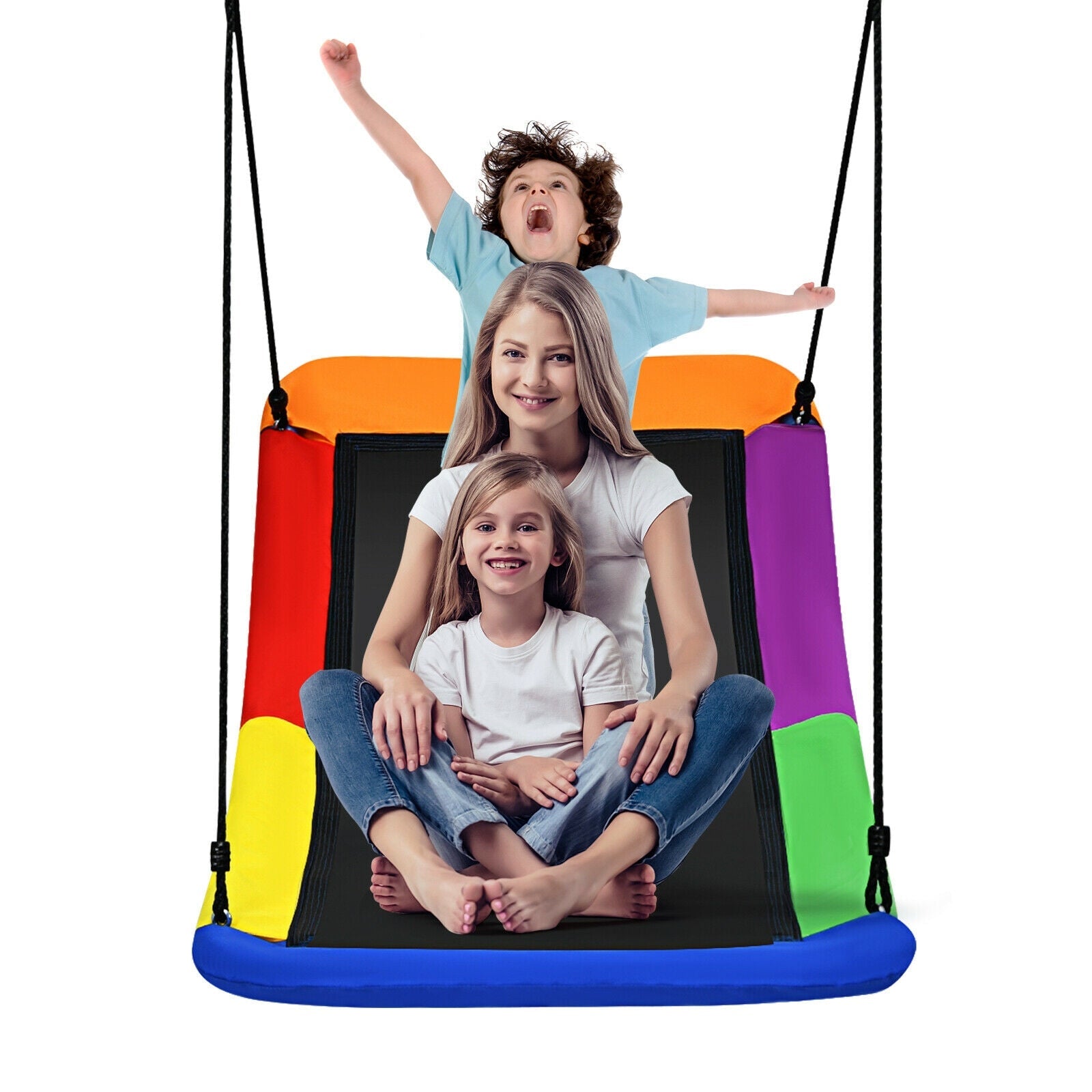 700lb Giant 60 Inch Skycurve Platform Tree Swing for Kids and Adults ...