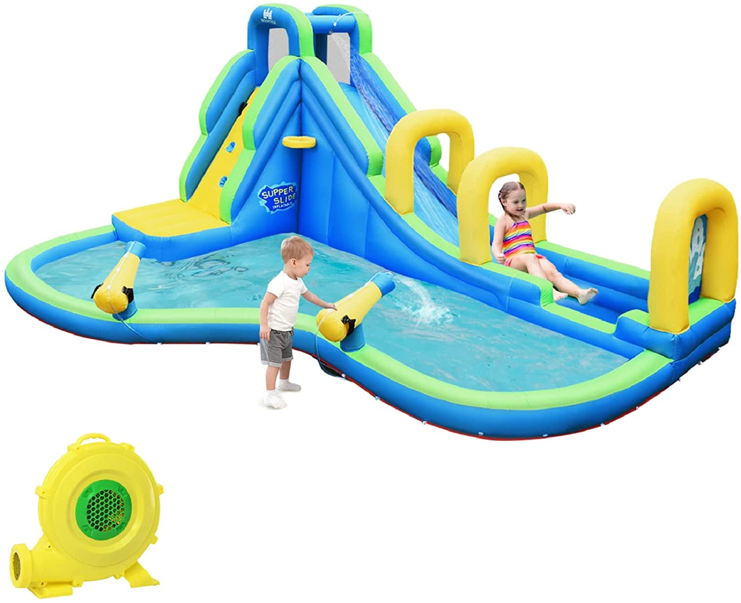 Multifunctional Inflatable Water Bounce with Blower – Chairliving