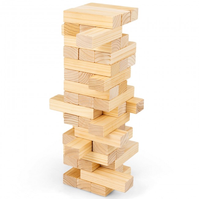 54 PCS Tumbling Timber Toy with Carrying Bag – Chairliving