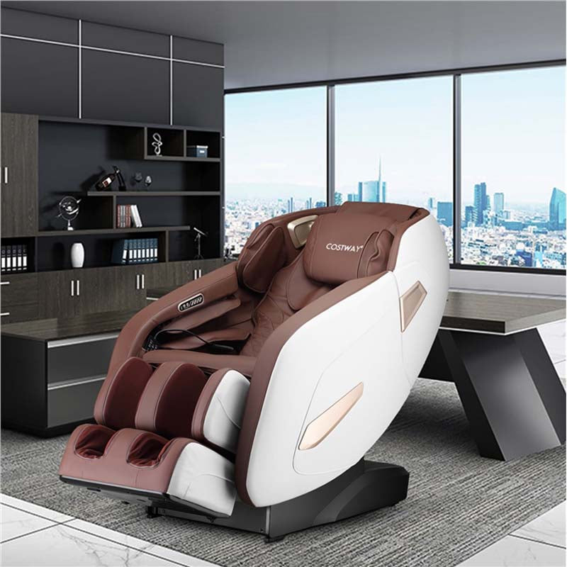Full Body Shiatsu Massage Chair, SL Track Zero Gravity Massage Recline ...