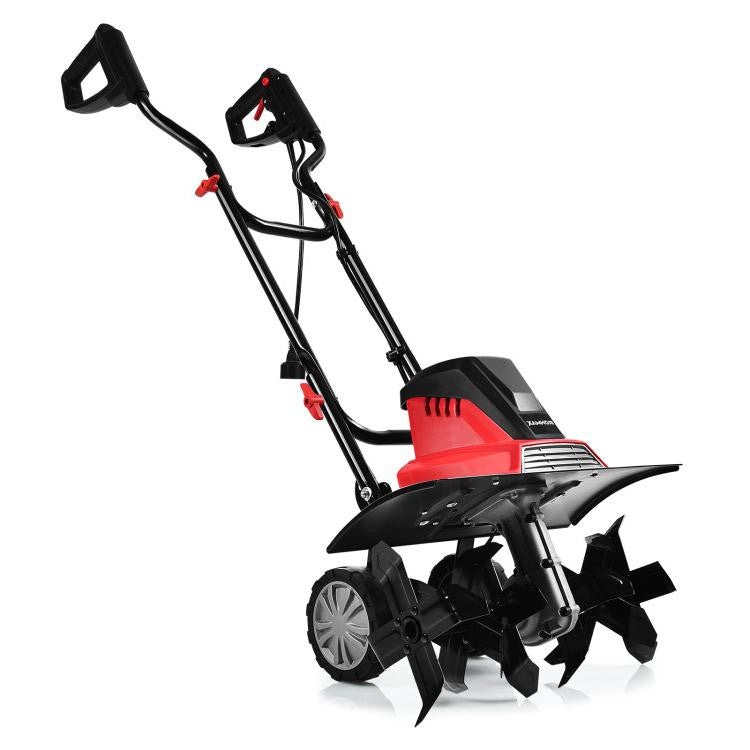 Mini Foldable 13.5 Amp Corded Electric Tiller and Cultivator Powerful ...